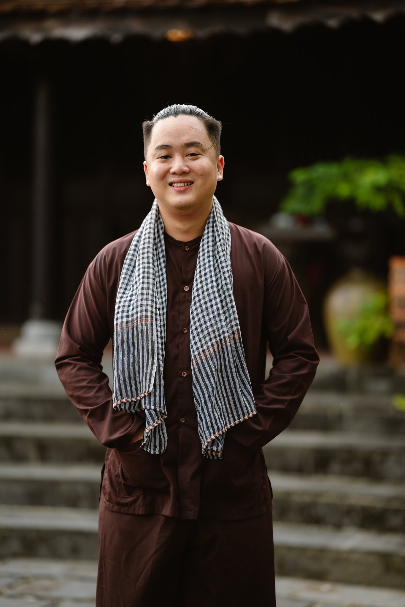 Bộ áo Bà Ba Nam Kate Nâu Cho Thuê Bán áo Dài áo Bà Ba Cần Thơ